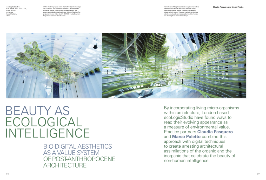 Beauty as Ecological Intelligence: Bio‐digital Aesthetics as a Value System of Post‐Anthropocene ...